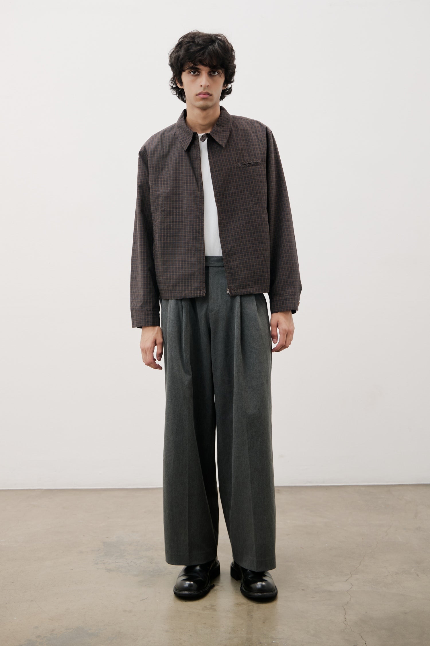 The Shaun Jacket | Plaid Collared Zip-Up Jacket – Common Market